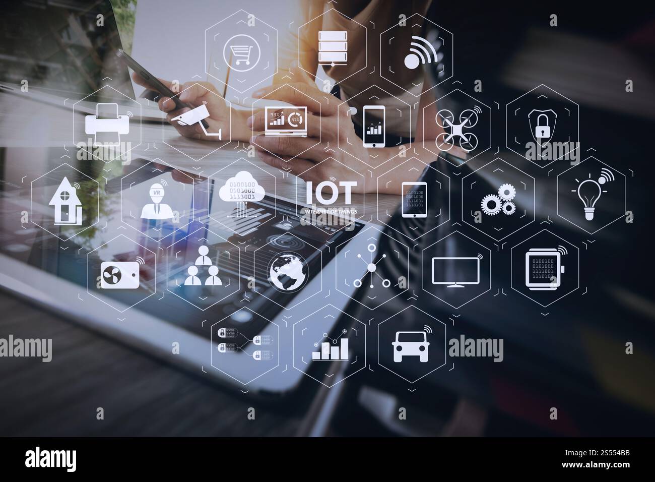 Internet of Things (IOT) technology with AR (Augmented Reality) on VR ...