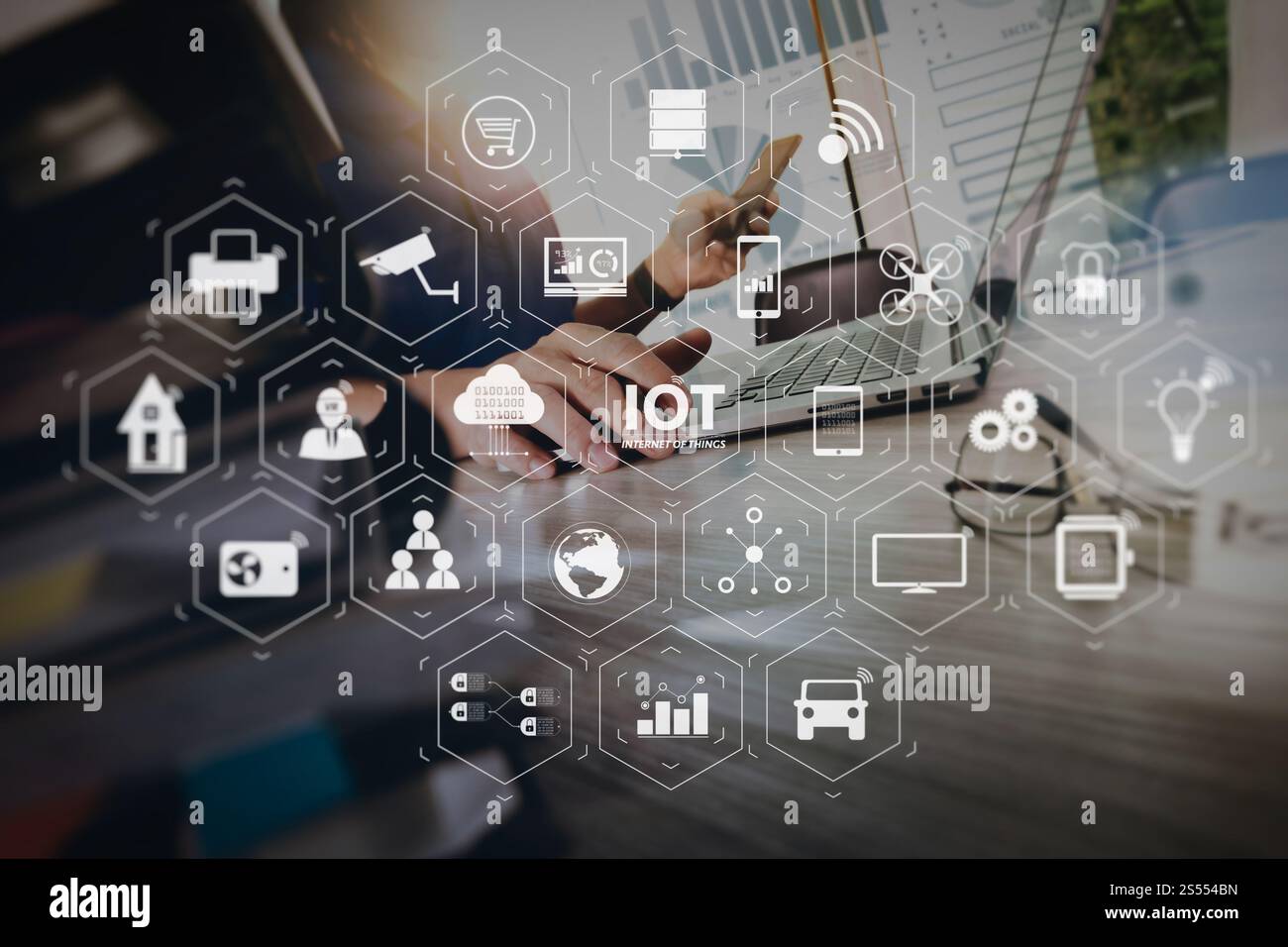 Internet of Things (IOT) technology with AR (Augmented Reality) on VR ...