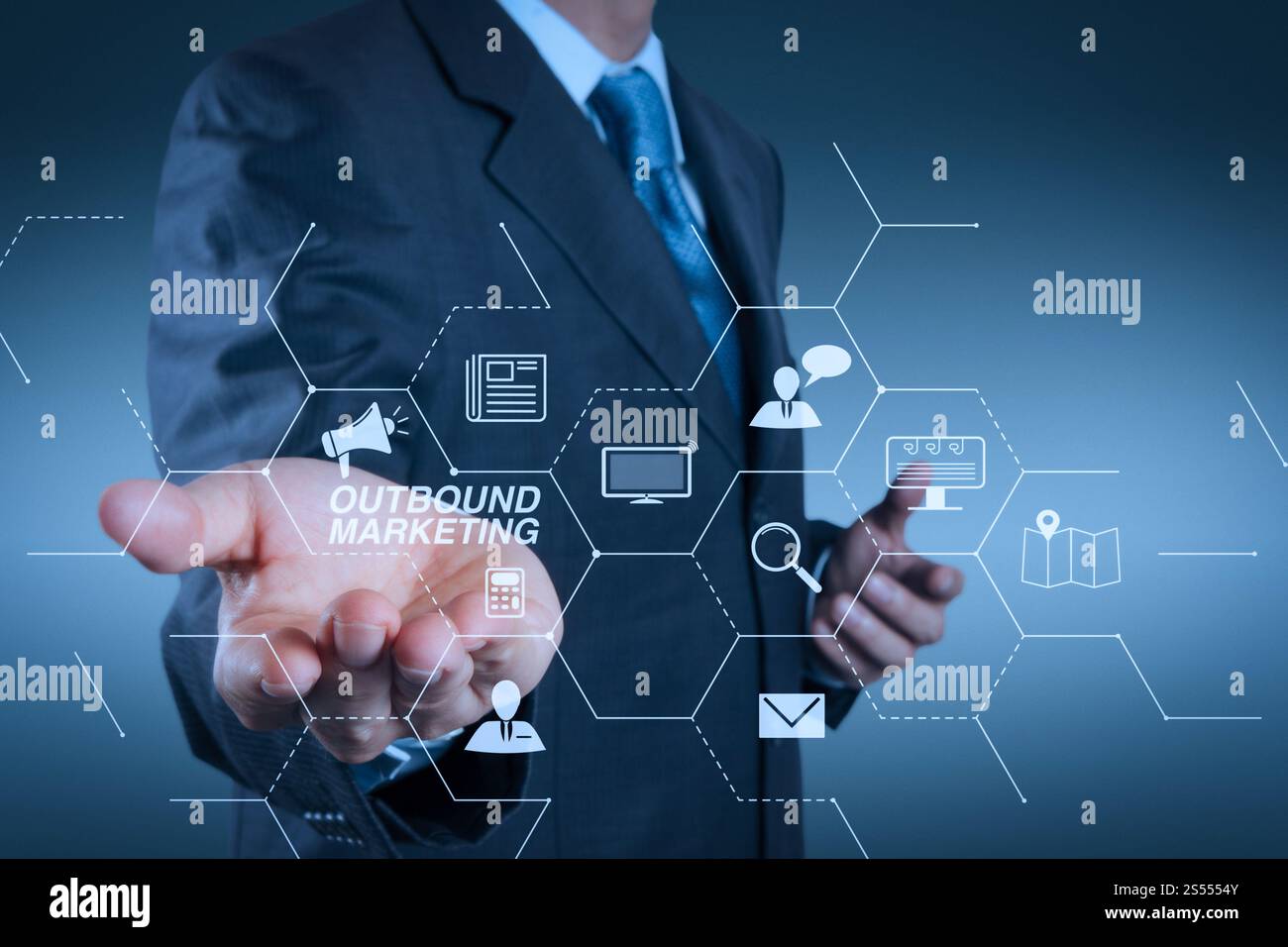 Outbound marketing business virtual dashboard with Offline or ...