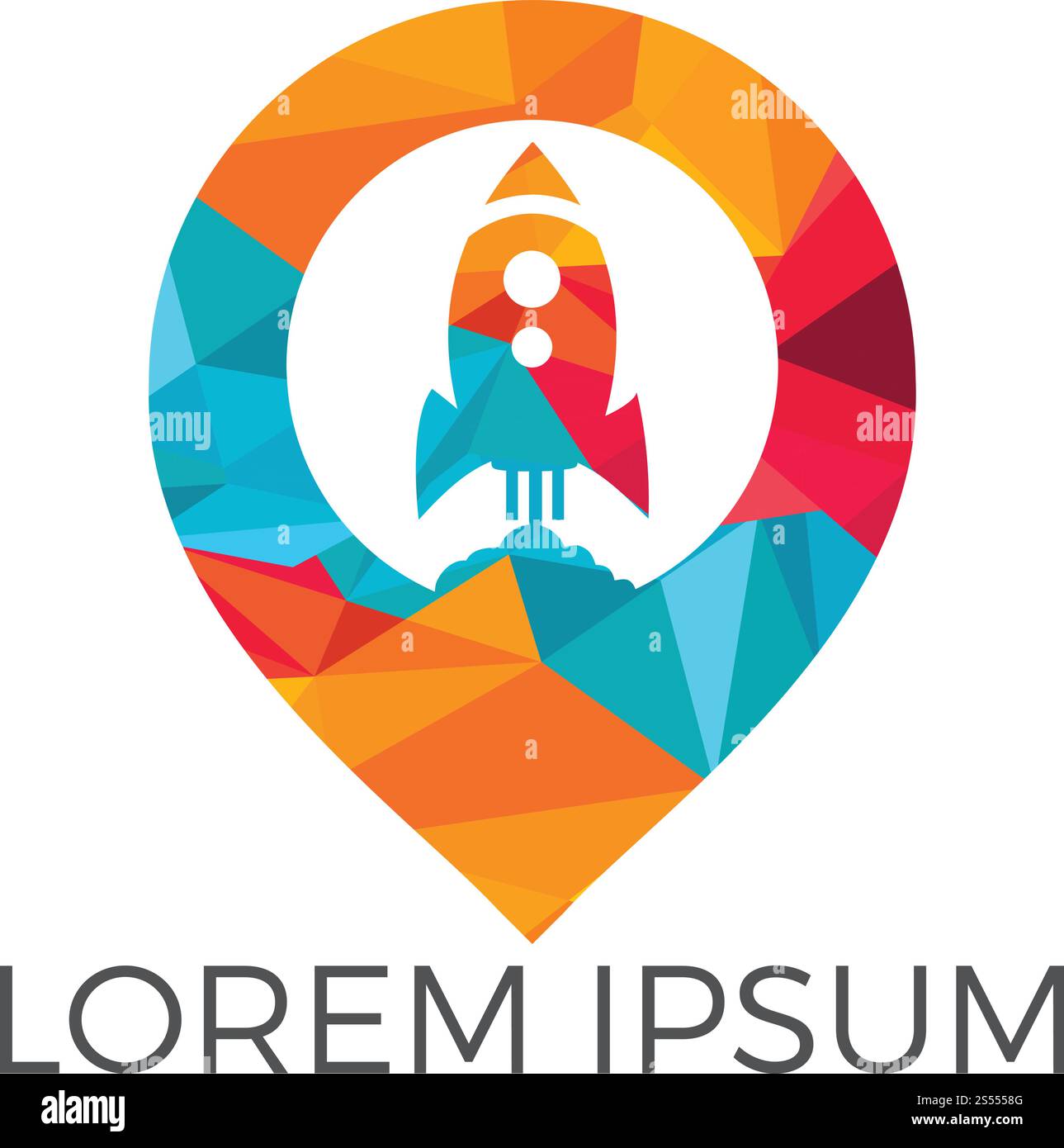 Rocket and map pointer logo design. Rocket and GPS locator symbol or icon Stock Vector Image ...