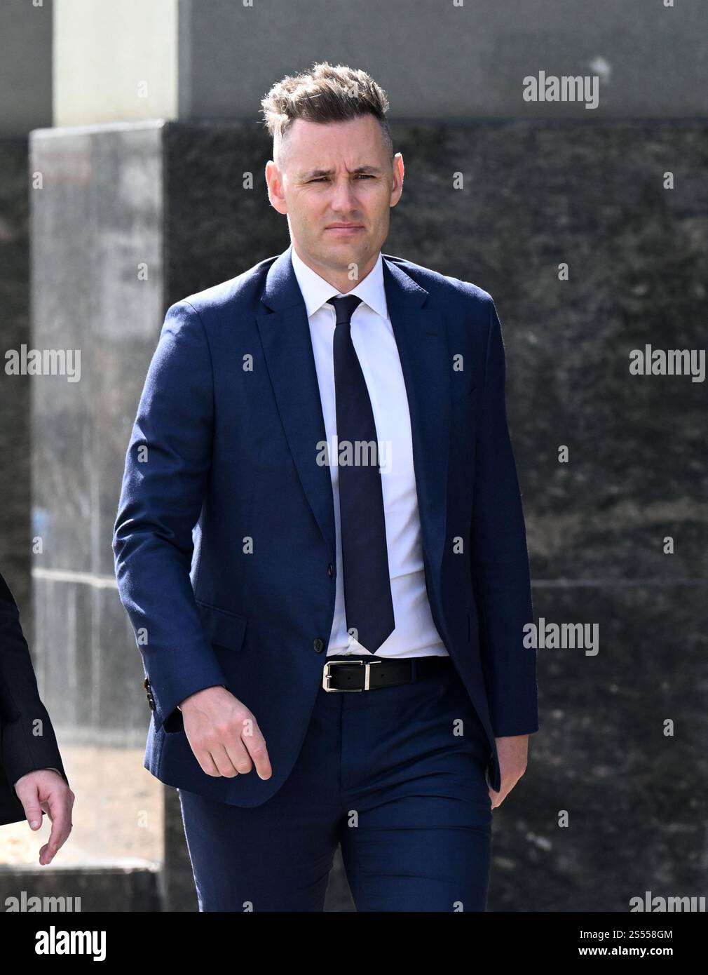 Dr Alex Koefman is seen arriving at the Brisbane Magistrates Court in ...