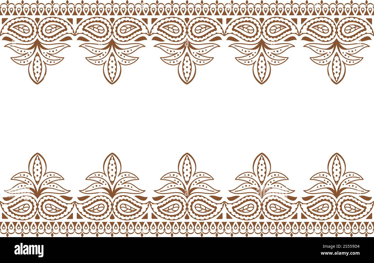 Mehndi background. Indian embroidery design wuth henna ornament ...