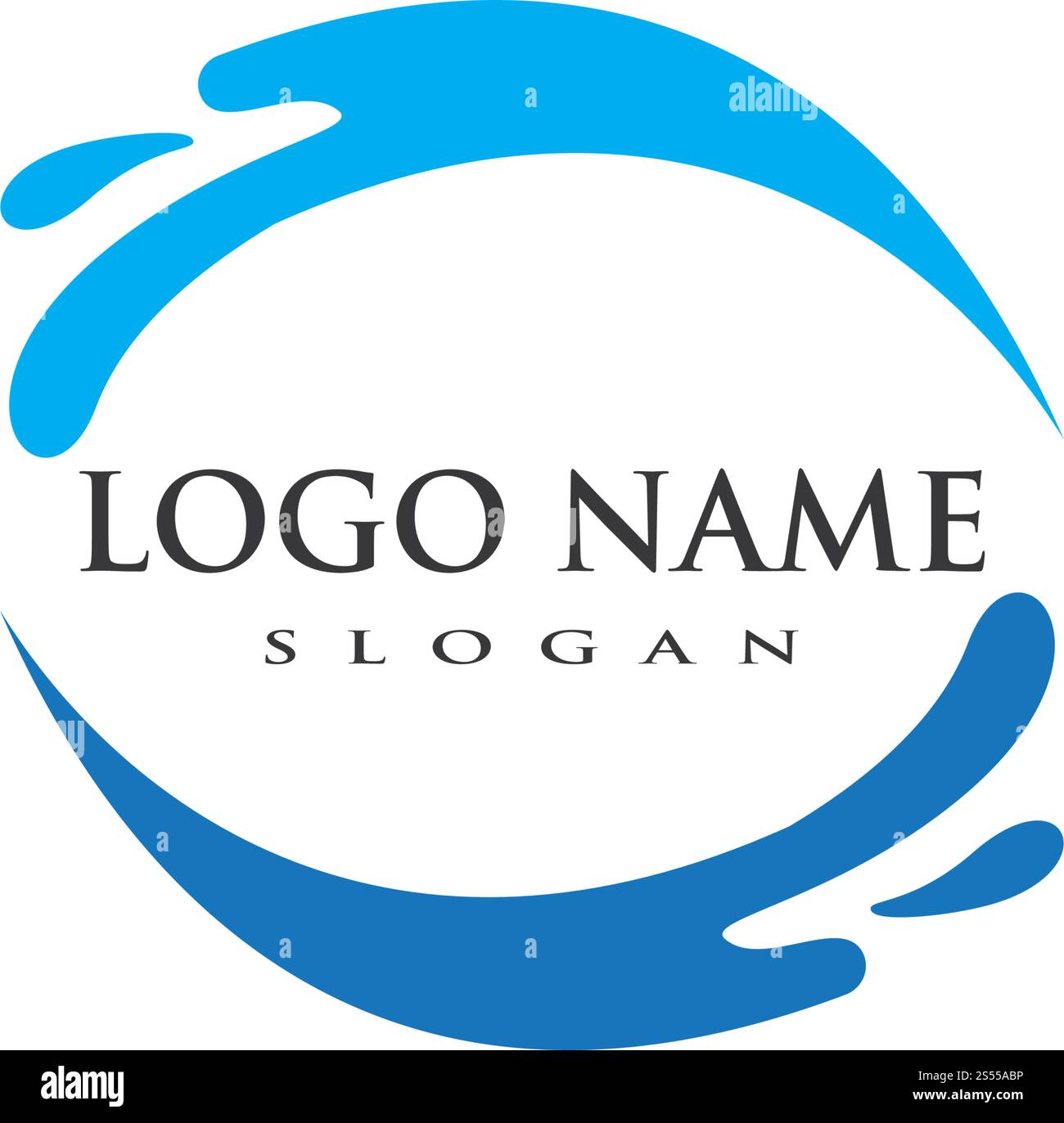 splash Water, Wave symbol and icon Logo Template vector Stock Vector ...