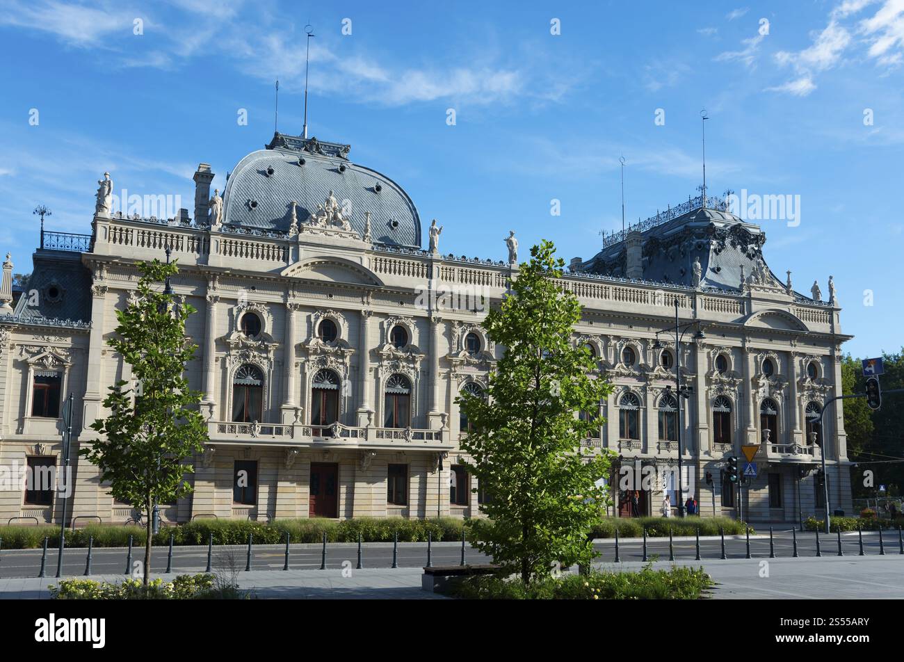 An imposing historic building with an ornate facade and baroque ...