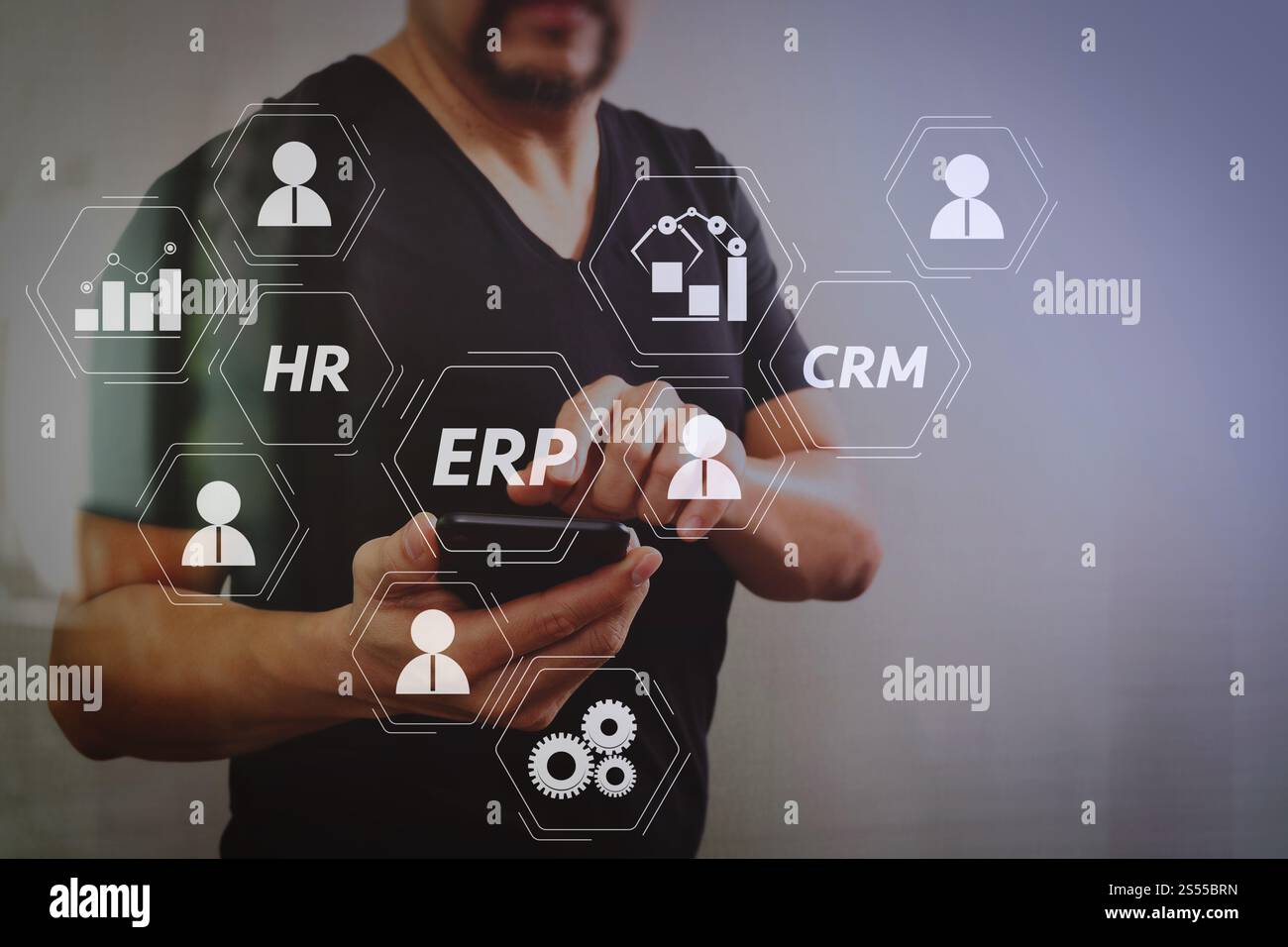 Architecture of ERP (Enterprise Resource Planning) system with ...