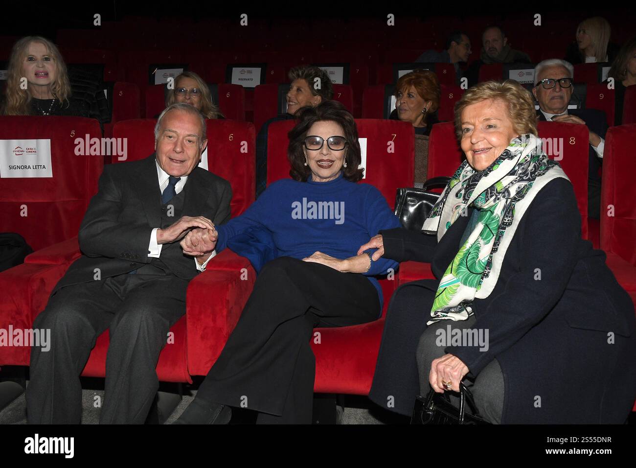 Rome, Italy. 13th Jan, 2025. Rome, Casa Del Cinema Party to celebrate ...