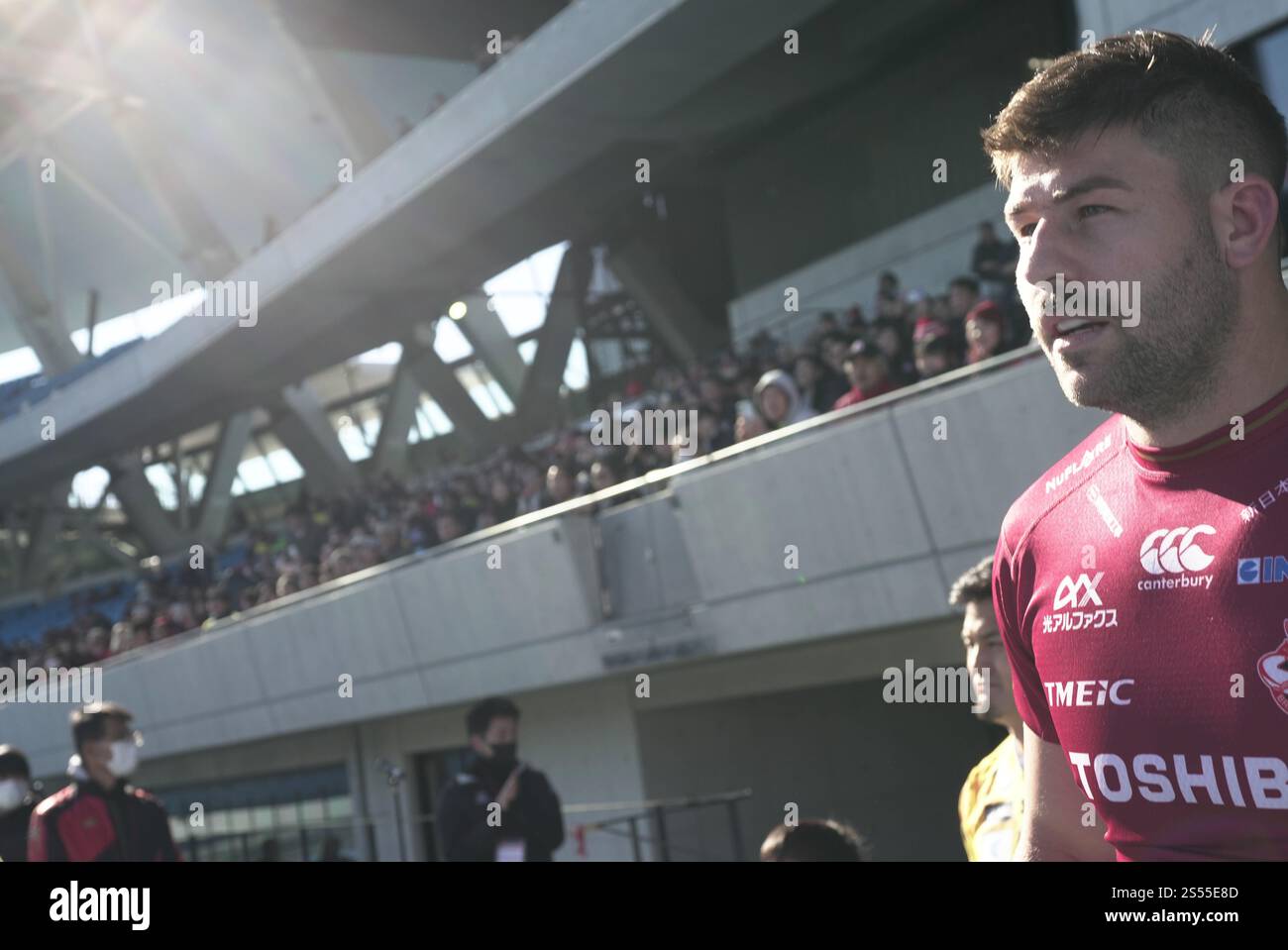 Brave Lupus' Jacob Pierce during the 2024-25 Japan Rugby League One ...