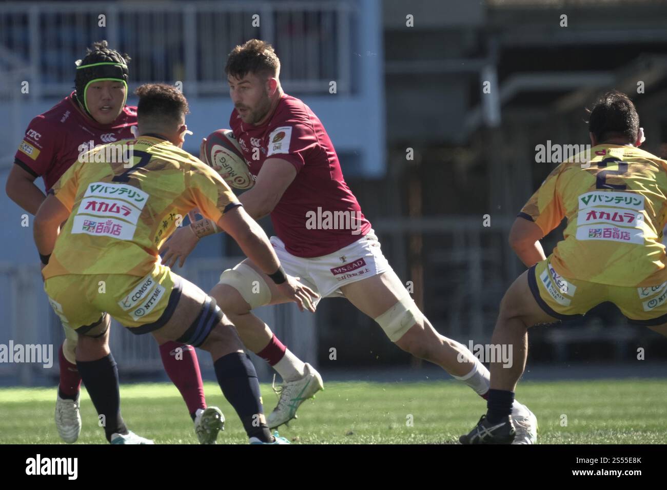 Brave Lupus' Jacob Pierce during the 2024-25 Japan Rugby League One ...