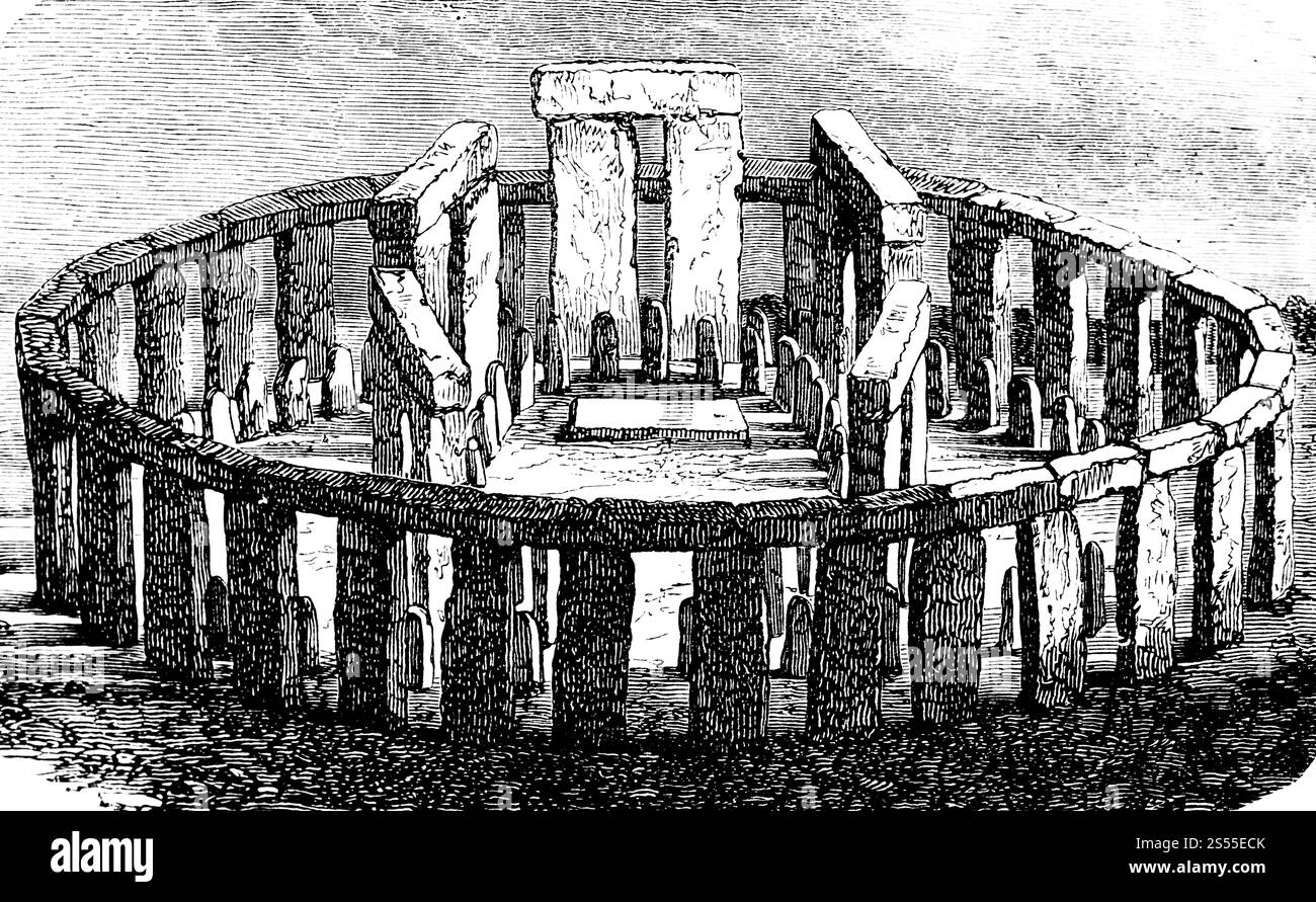 Stonehenge near Salisbury, National Trust Monument, history of ...