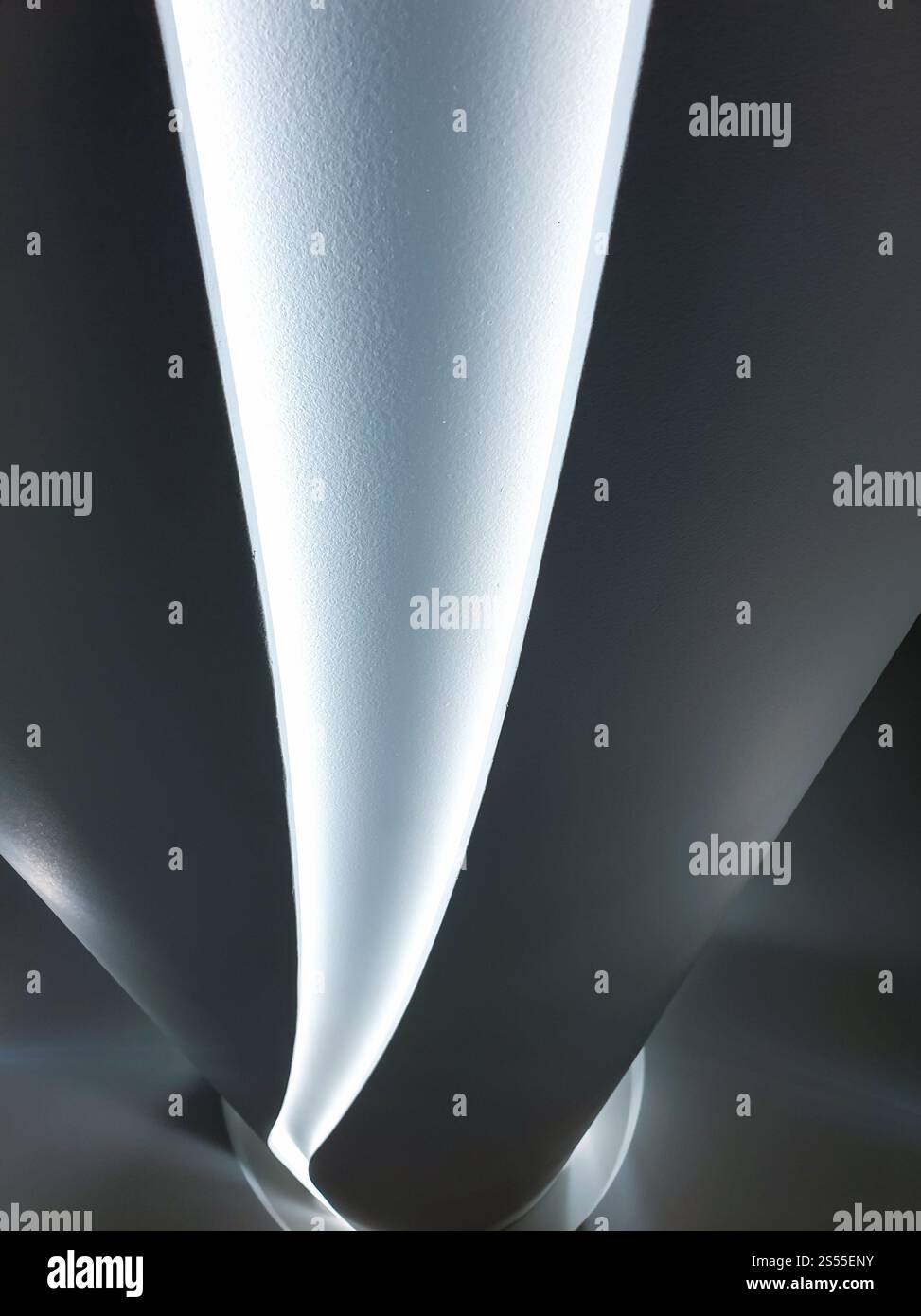 ABstract arhitecture photo of illuminted with LED lights column and ...