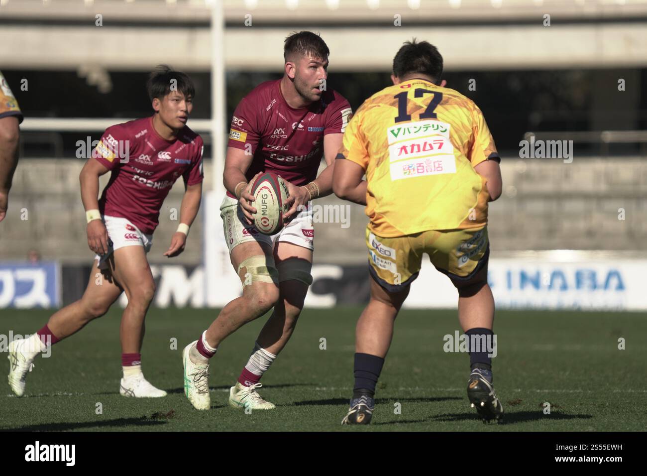 Brave Lupus' Jacob Pierce during the 2024-25 Japan Rugby League One ...