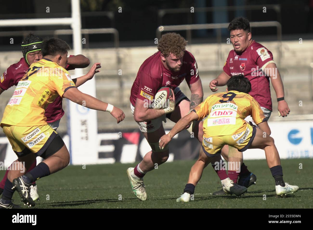 Brave Lupus' Warner Dearns during the 2024-25 Japan Rugby League One ...