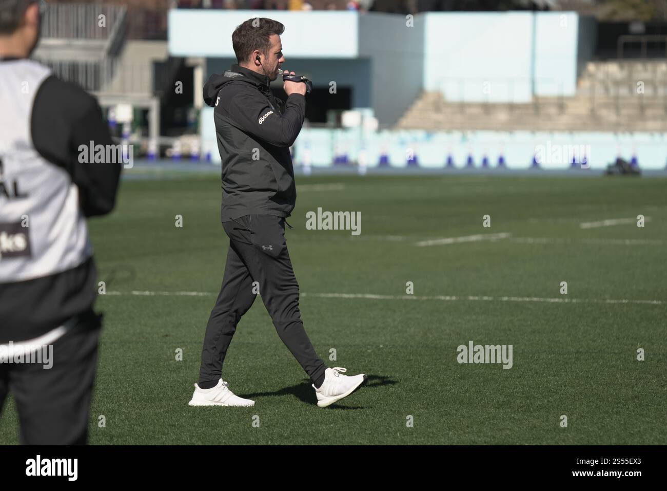 D-Rocks head coach Greig Laidlaw during the 2024-25 Japan Rugby League ...