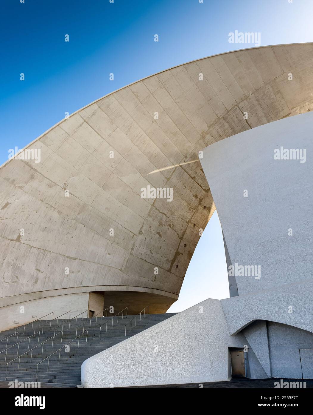Beautiful photo of curved architecture details of roof and wide ...