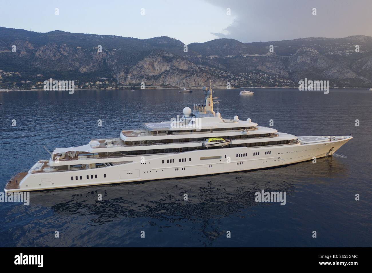 Aerial view 162, 5 metre long motor yacht ECLIPSE, delivered in 2010 by ...