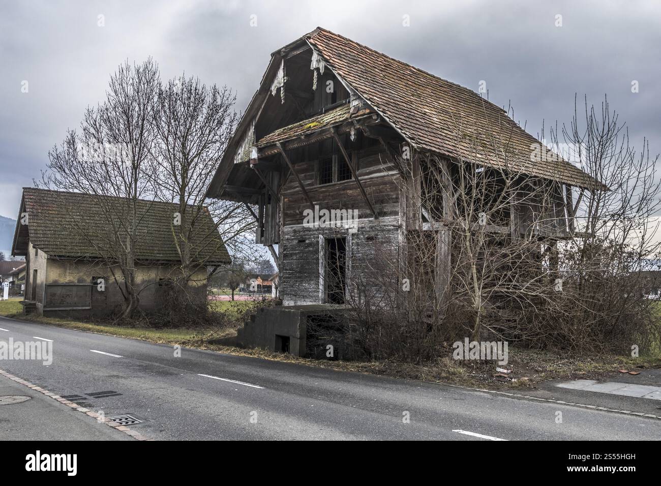 Towering granary with Baroque decorative and design elements, built ...