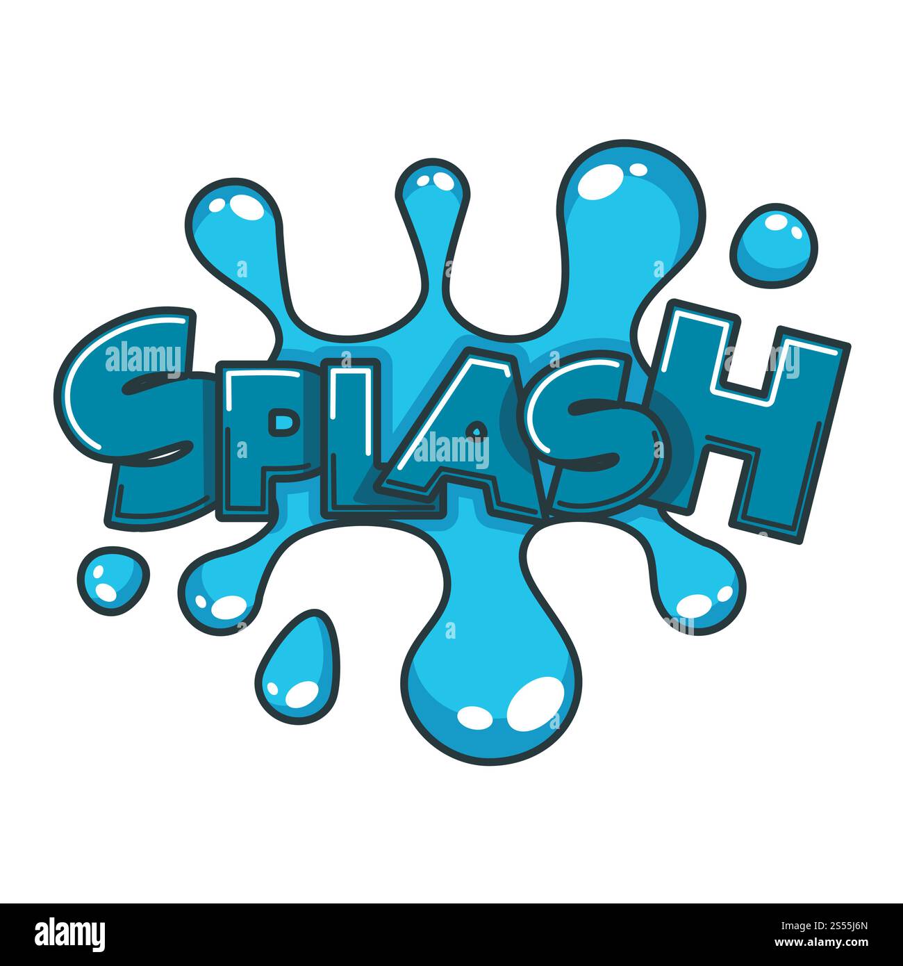 Splash sound blast speech bubble comic cartoon vector icon. Pop art ...