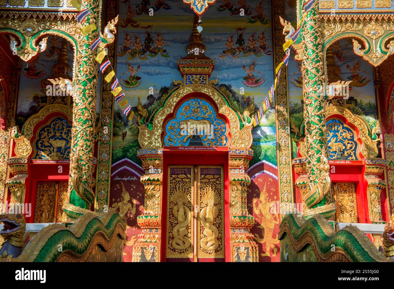 The Wat Hua Wiang in the Town of Chiang Khong in the province of Chiang ...