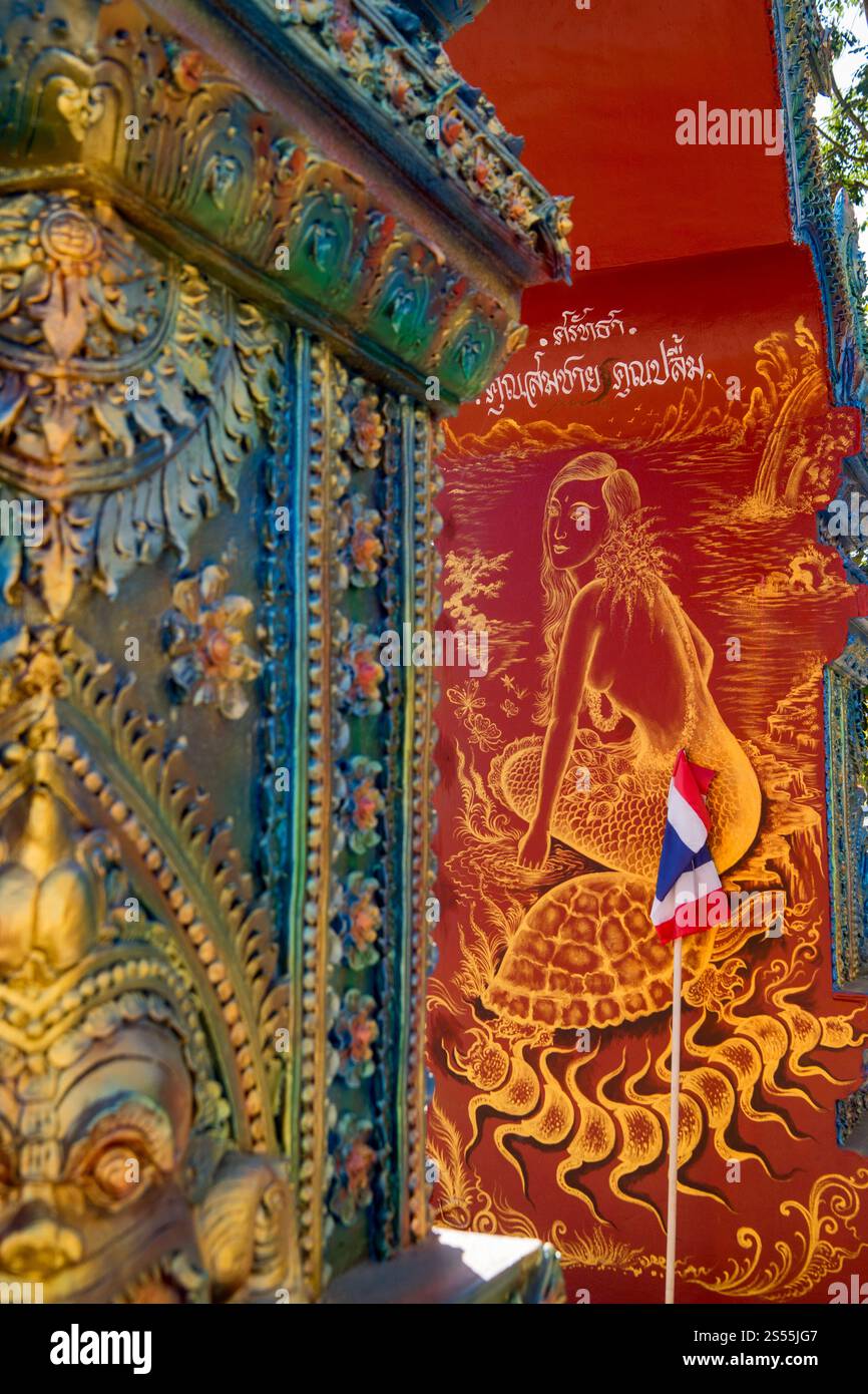 The Wat Hua Wiang in the Town of Chiang Khong in the province of Chiang ...