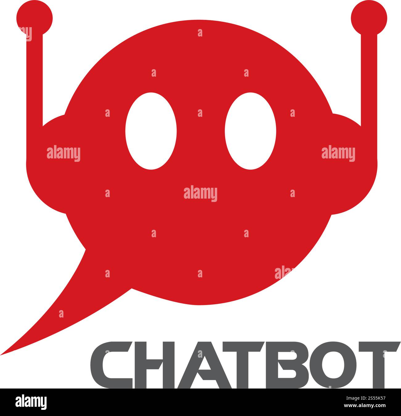 chatbot logo vector template Stock Vector Image & Art - Alamy