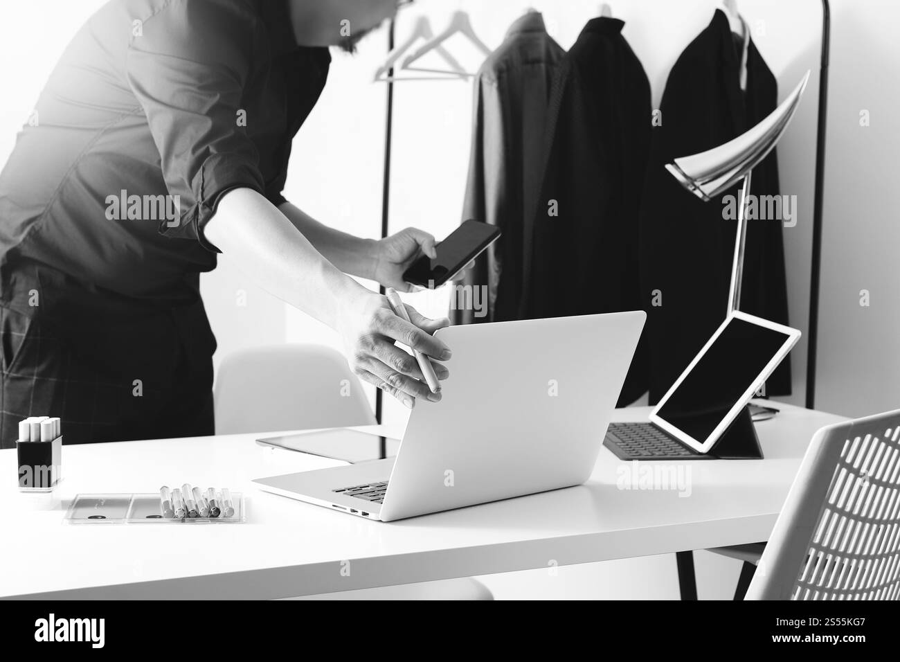 Couture designer Black and White Stock Photos & Images - Alamy