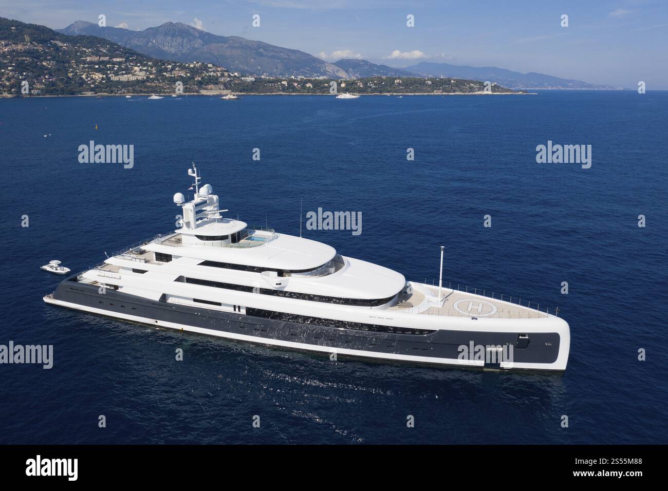 Aerial view 88, 5 metre motor yacht ILLUSION PLUS, delivered in 2018 by ...