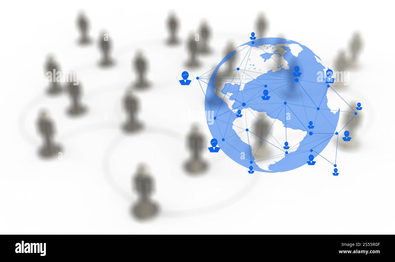 Networking graphics Cut Out Stock Images & Pictures - Alamy