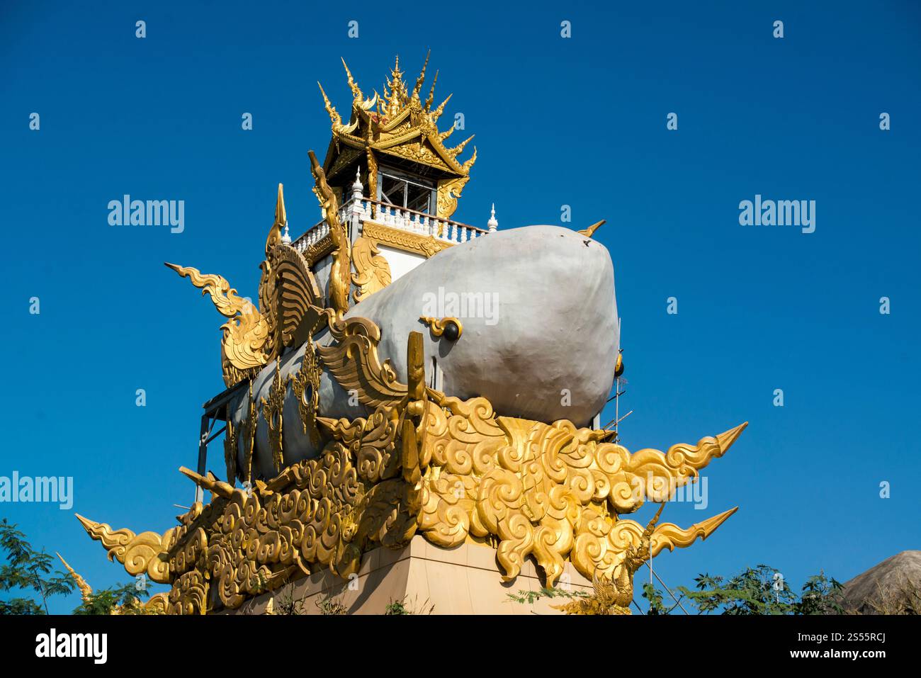 the Mekong catfish Temple or Wat Pla Buek Chiang Khong in the Town of ...