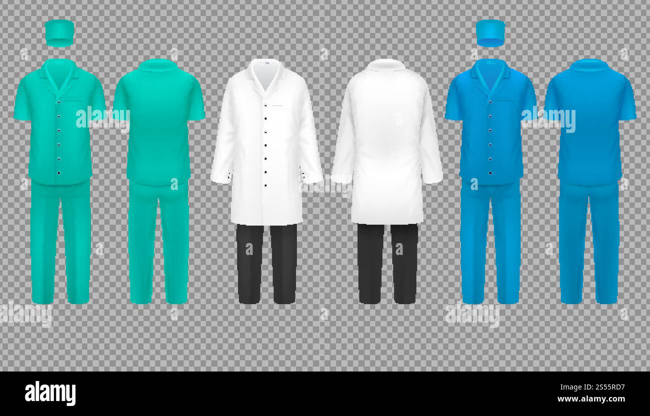 Medical doctor uniform, hospital nurse coat and surgeon suit ...