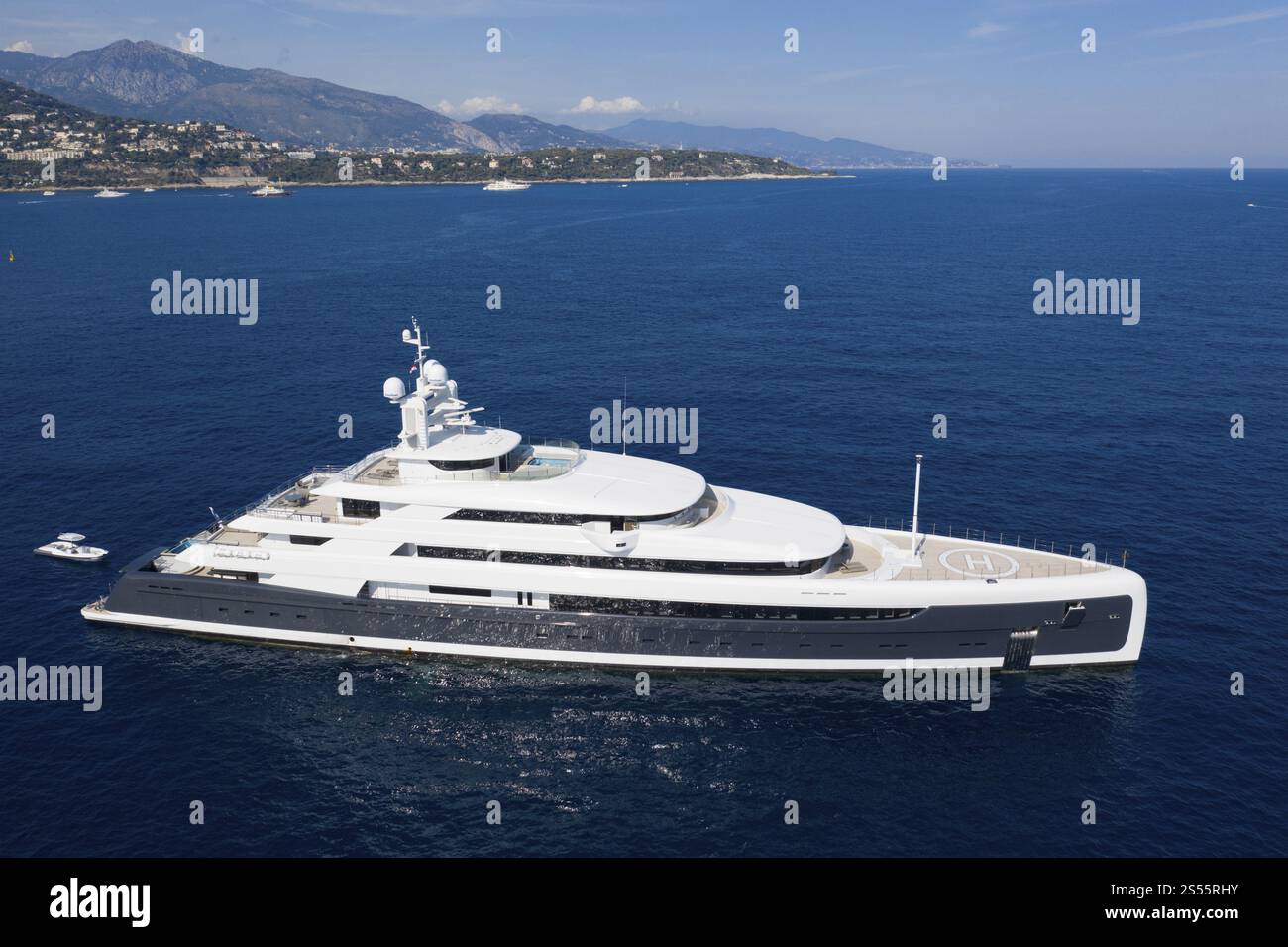 Aerial view 88, 5 metre motor yacht ILLUSION PLUS, delivered in 2018 by ...