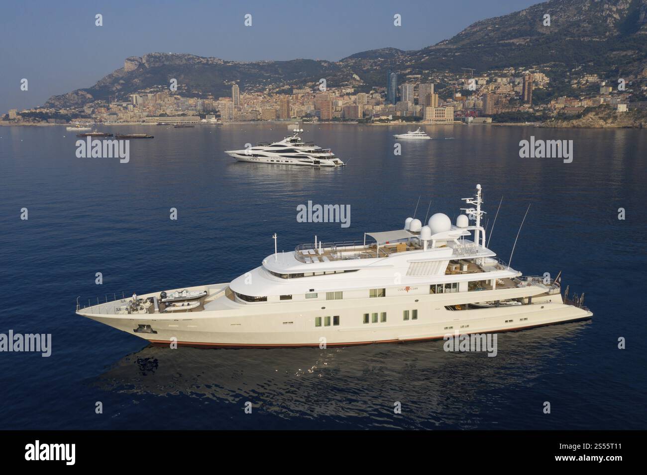 Aerial view 72, 54 metre long motor yacht CORAL OCEAN, delivered in ...