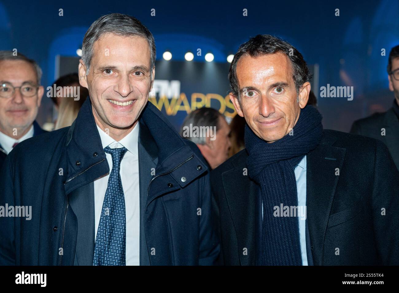 Paris, France. 13th Jan, 2025. Rodolphe Saade and Alexandre Bompard at ...