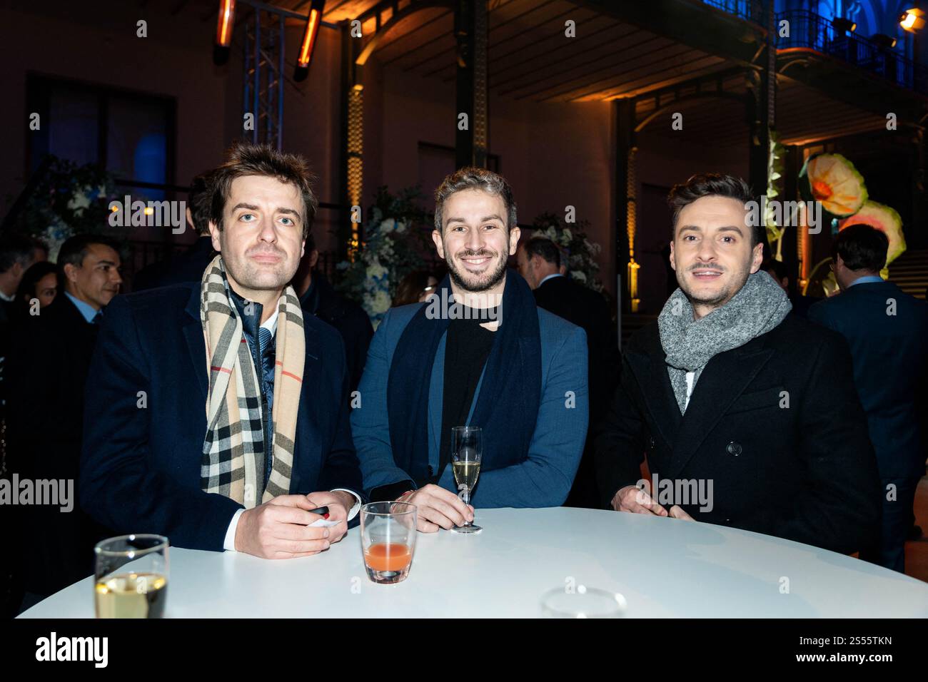 Paris, France. 13th Jan, 2025. Thomas Jolly and guest at the 20th BFM ...