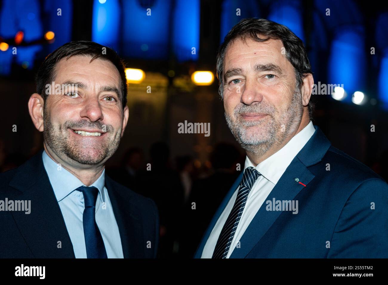 Paris, France. 13th Jan, 2025. Christophe Castaner and guest at the ...