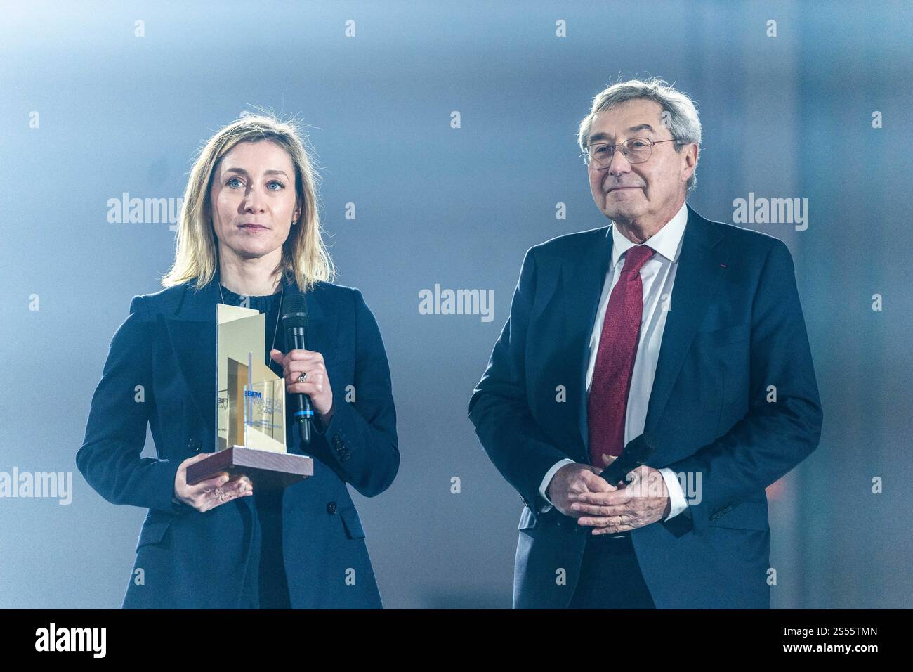 Samantha Mane and Jean Maneat the 20th BFM Awards at the Grand Palais ...