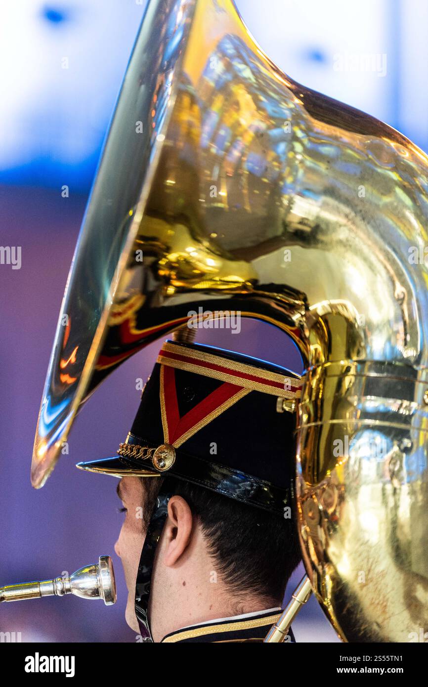 This photo is an illustration is a musician of the Republican Guard at ...