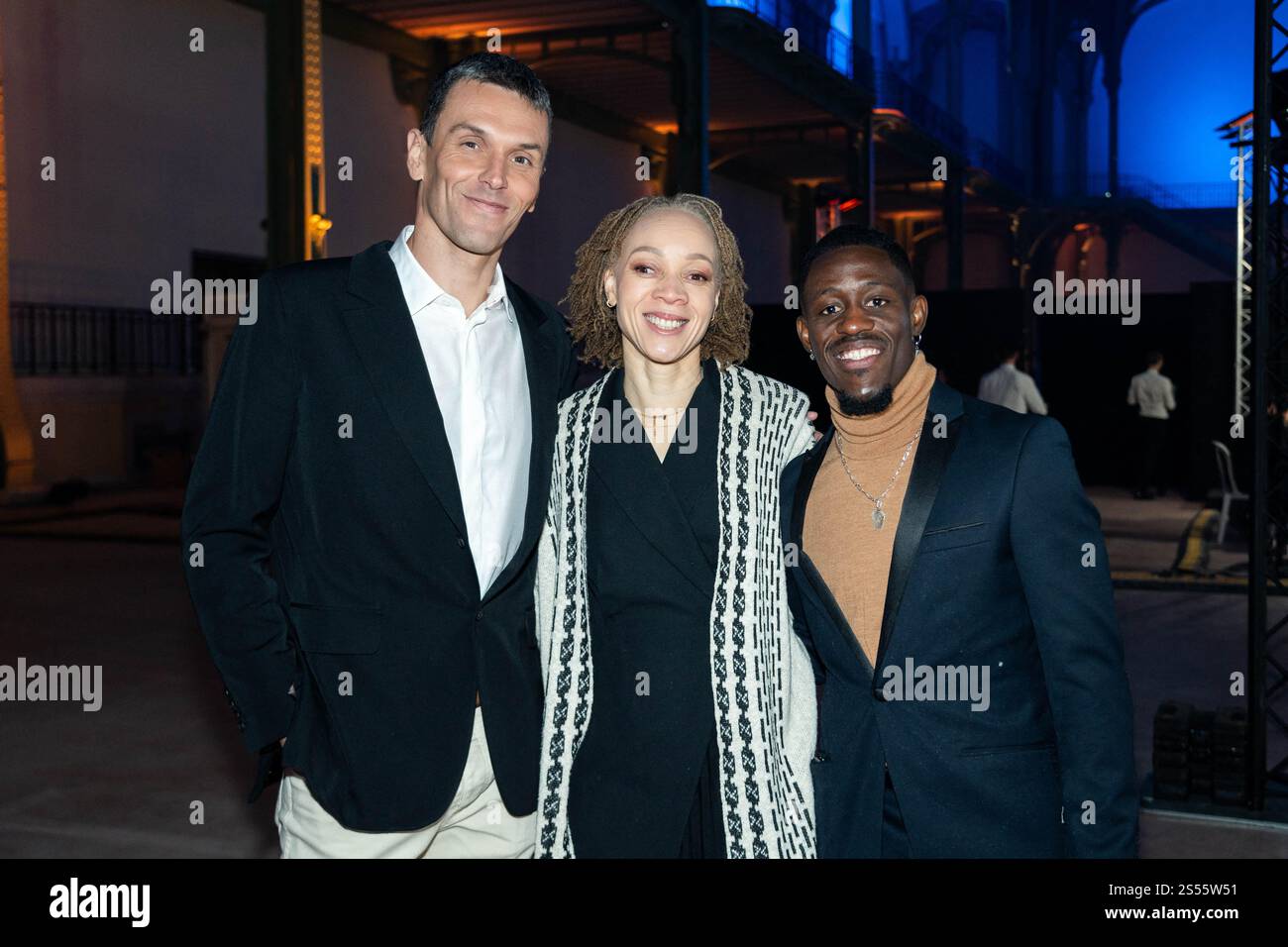 Paris, France. 13th Jan, 2025. Alexis Hanquinquant, Nantenin Keita and ...