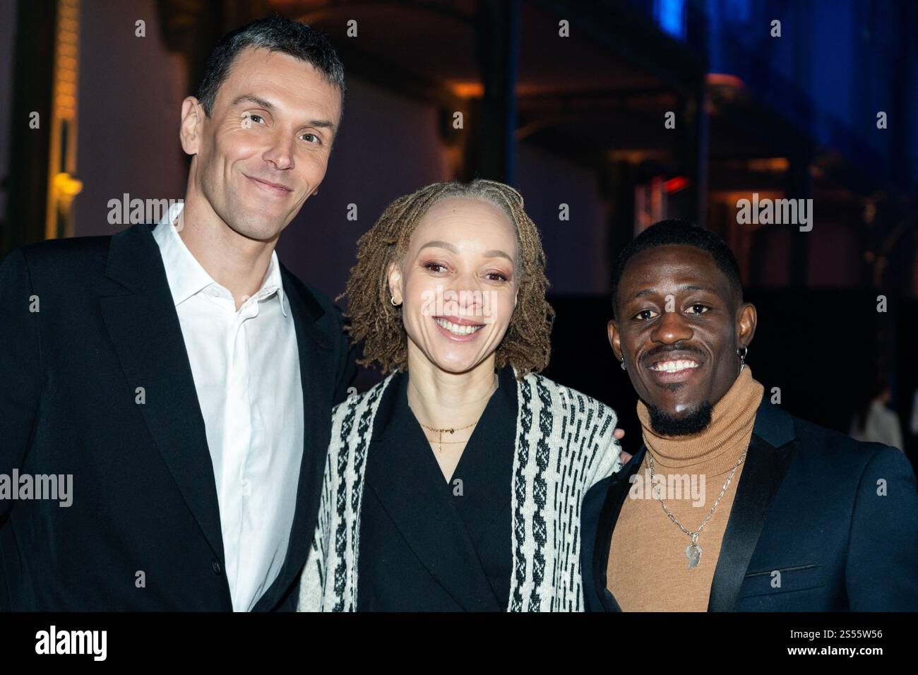 Paris, France. 13th Jan, 2025. Alexis Hanquinquant, Nantenin Keita and ...