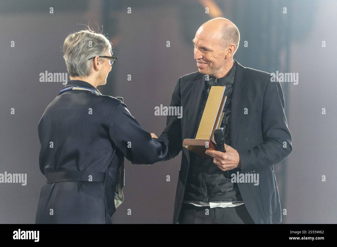 Paris, France. 13th Jan, 2025. Marie Guillemot and Regis Schultz at the ...