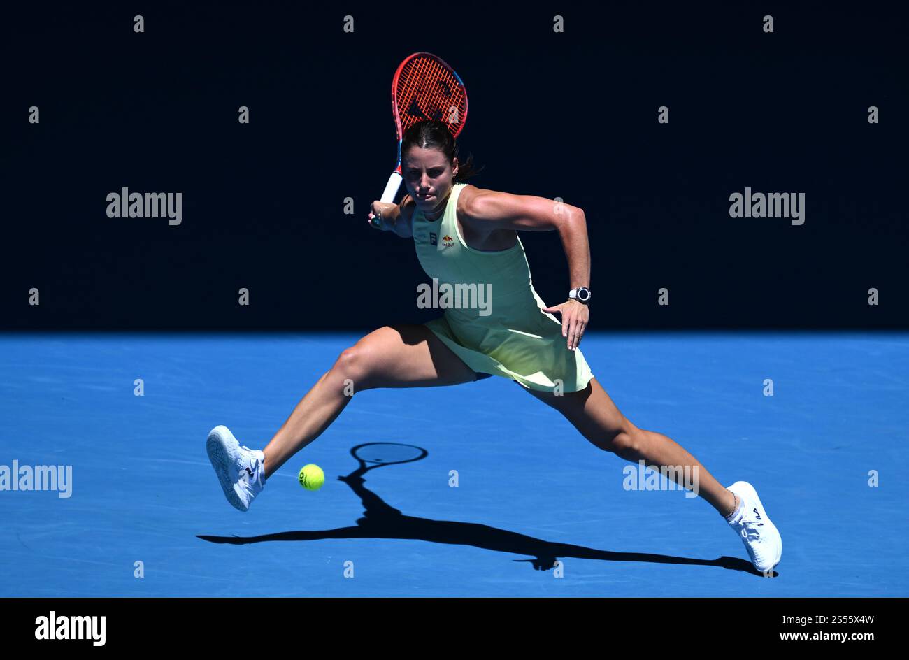 Melbourne, Australia. 14th Jan, 2025. Emma Navarro of USA in action ...