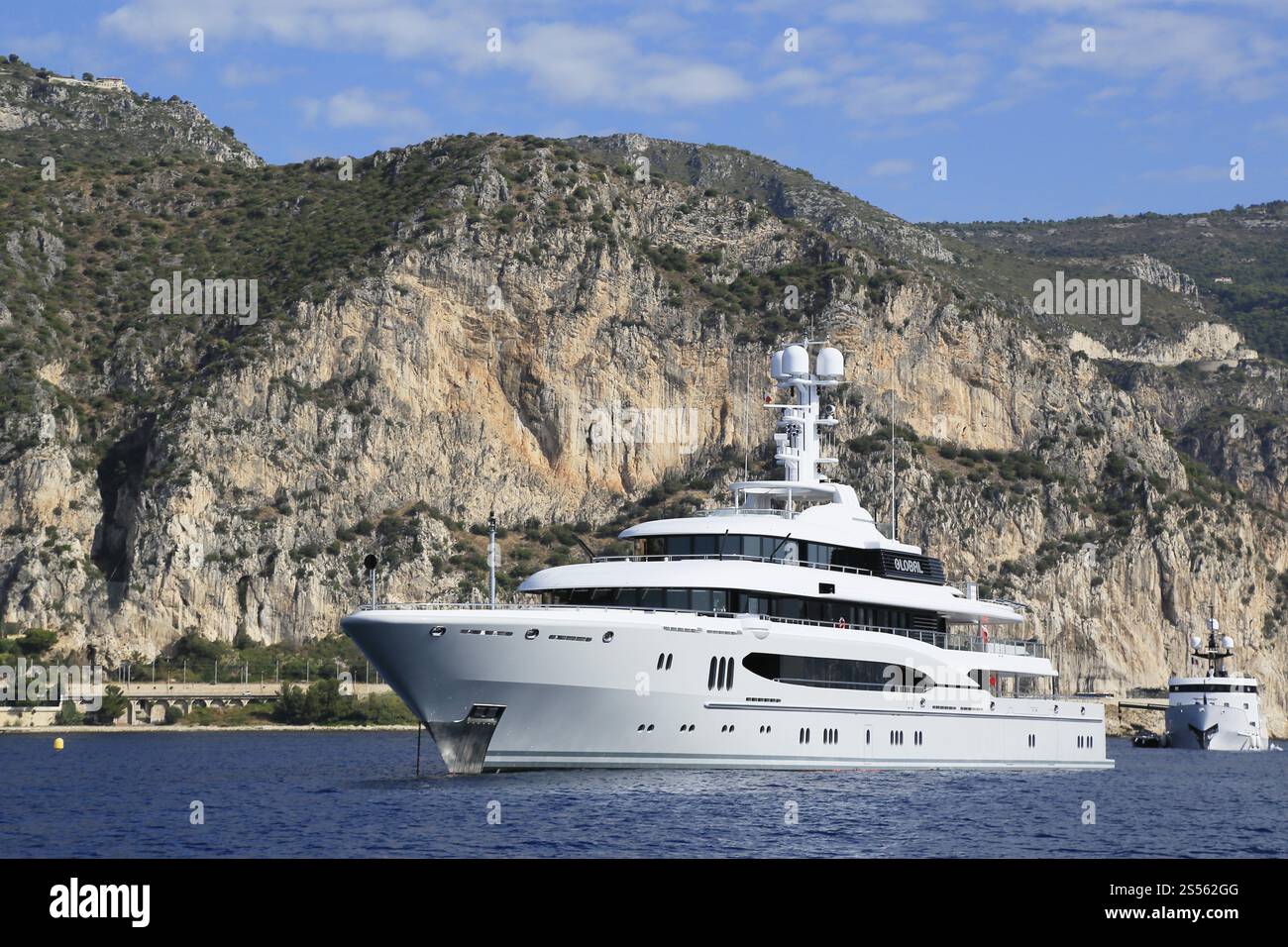 74 metre long motor yacht GLOBAL (ex Kismet), built by the Bremen ...