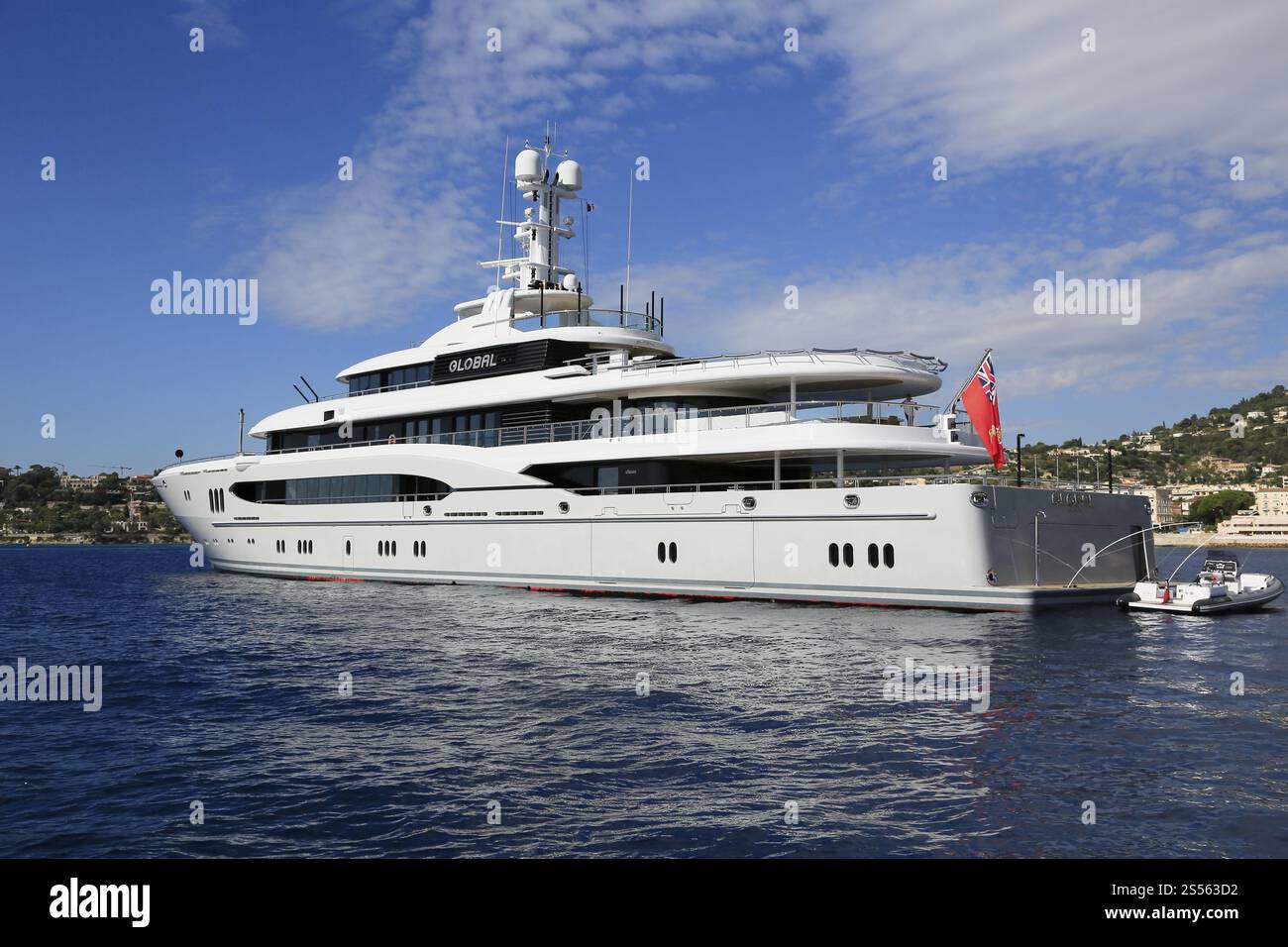 74 metre long motor yacht GLOBAL (ex Kismet), built by the Bremen ...