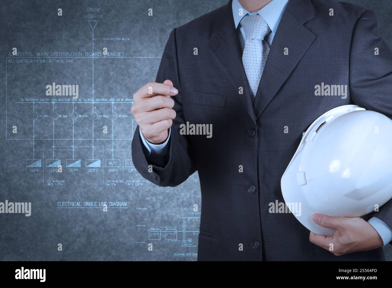 smart engineer with an electronic single line and fire alarm riser ...