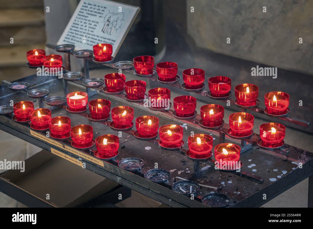Opera lights, soot-free sacrificial candles, St Michael's parish church ...