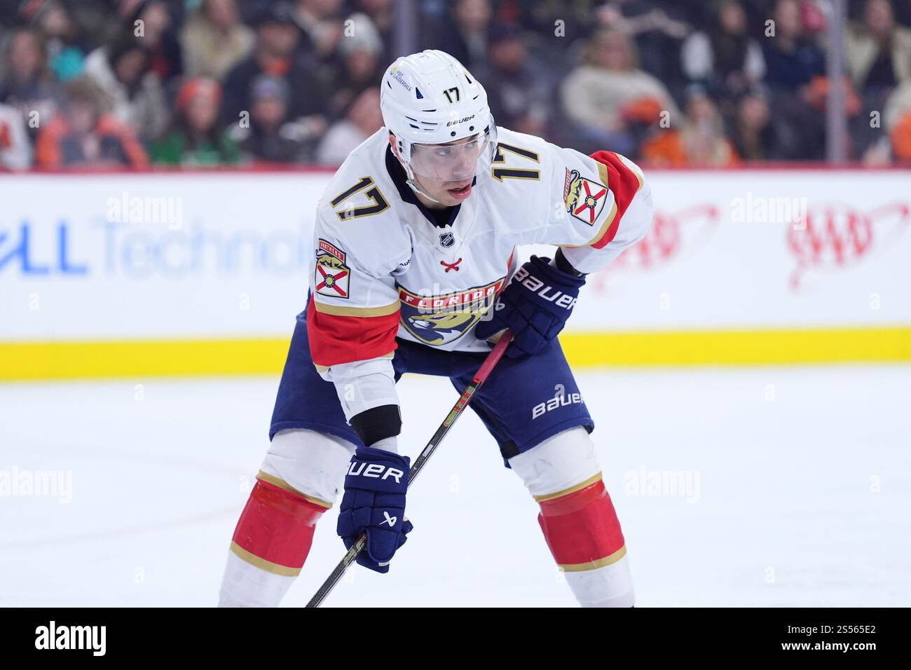 Florida Panthers' Evan Rodrigues plays during an NHL hockey game ...