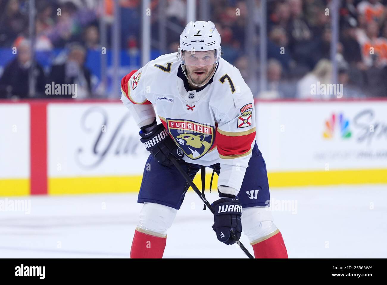 Florida Panthers' Dmitry Kulikov plays during an NHL hockey game, Monday, Jan. 13, 2025, in ...