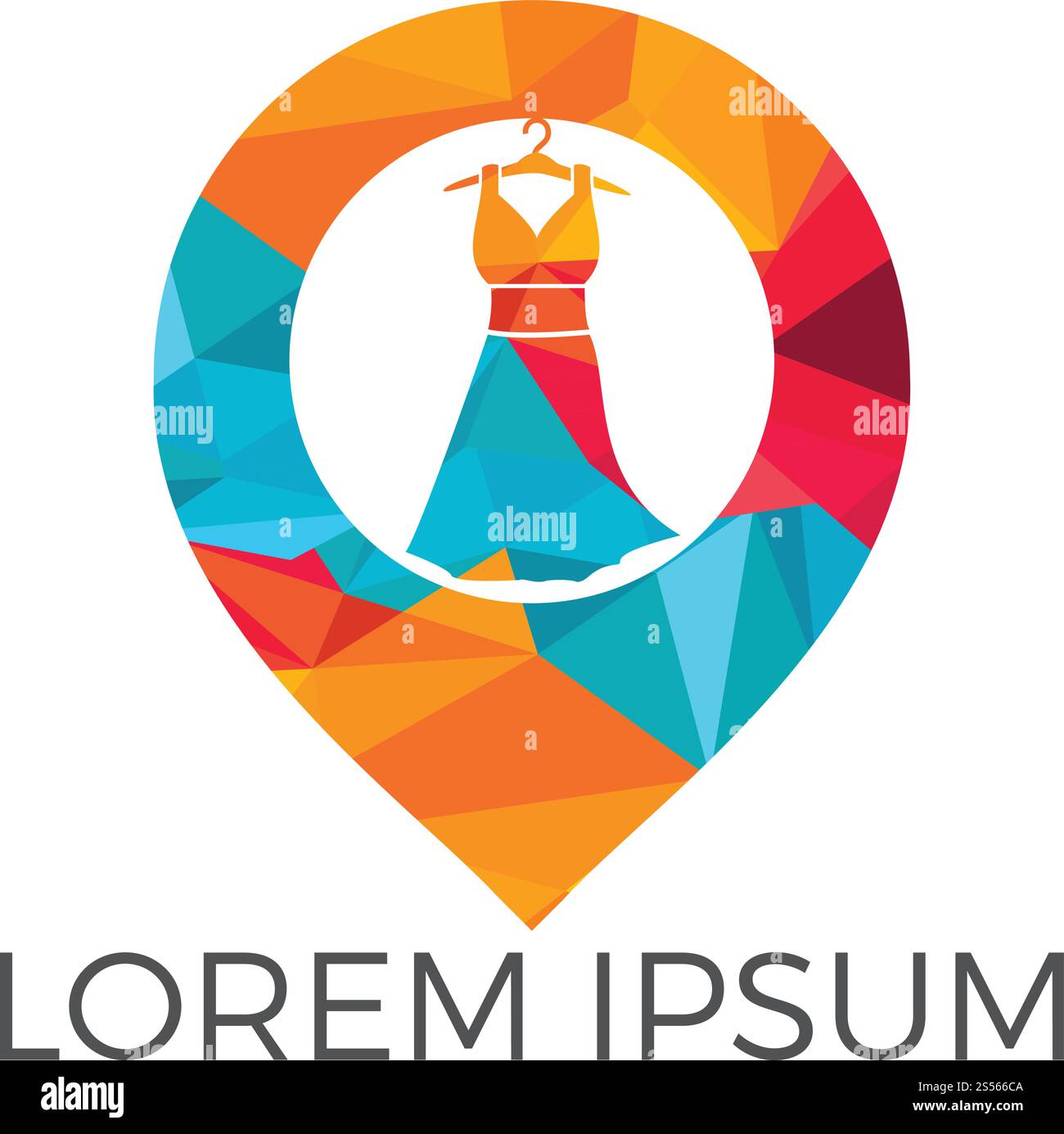 Fashion Boutique and map pointer logo design. Fashion Boutique and gps ...