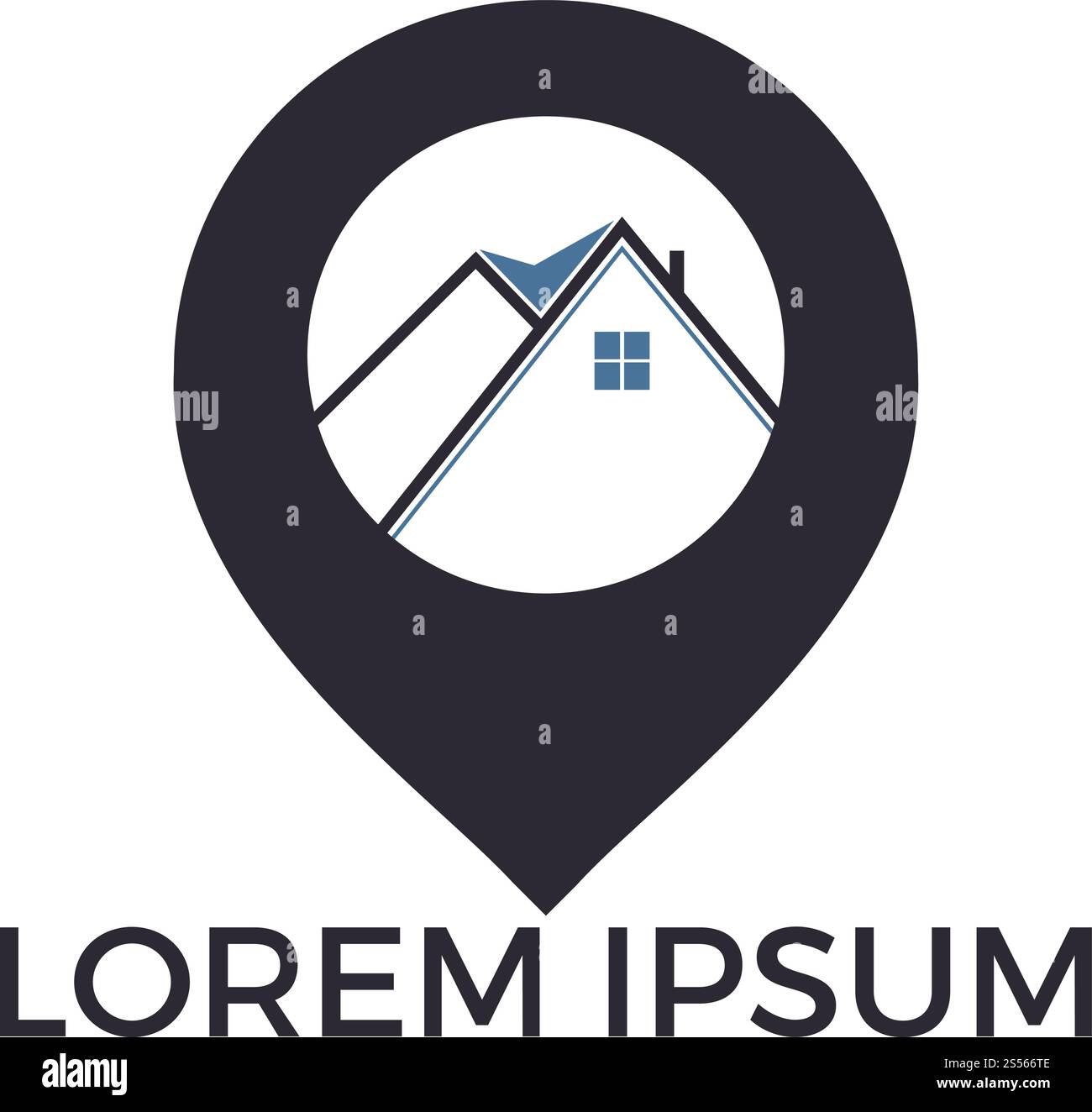 House locator vector logo design. House Pin map symbol vector design ...