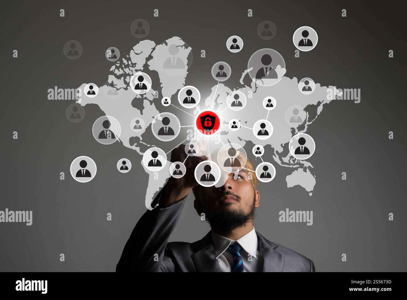 Futuristic media network technology hi-res stock photography and images ...