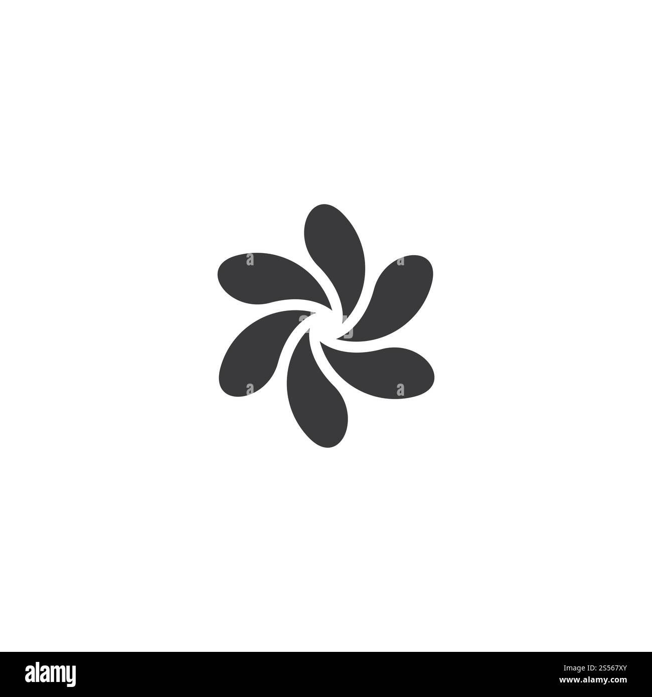 Circular shape spiral vortex Cut Out Stock Images & Pictures - Alamy